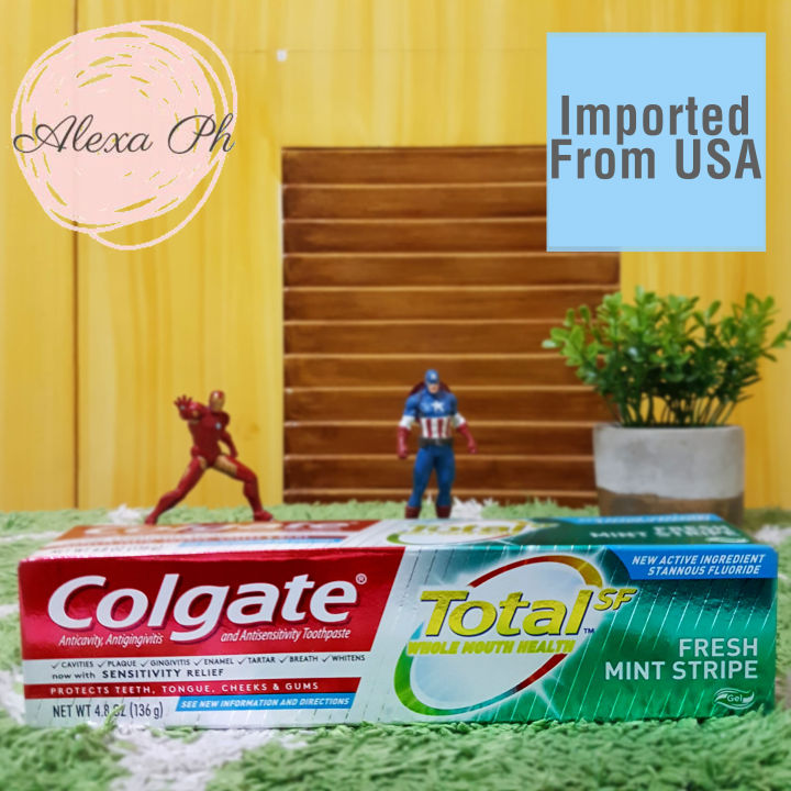 Colgate Total Whole Mouth Health Toothpaste, Fresh Mint Stripe (93 g ...