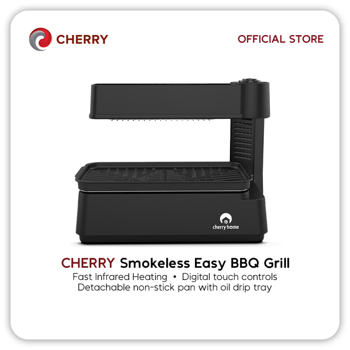 CHERRY Smokeless Easy BBQ Grill (Portable Indoor Barbeque, Roasting ...