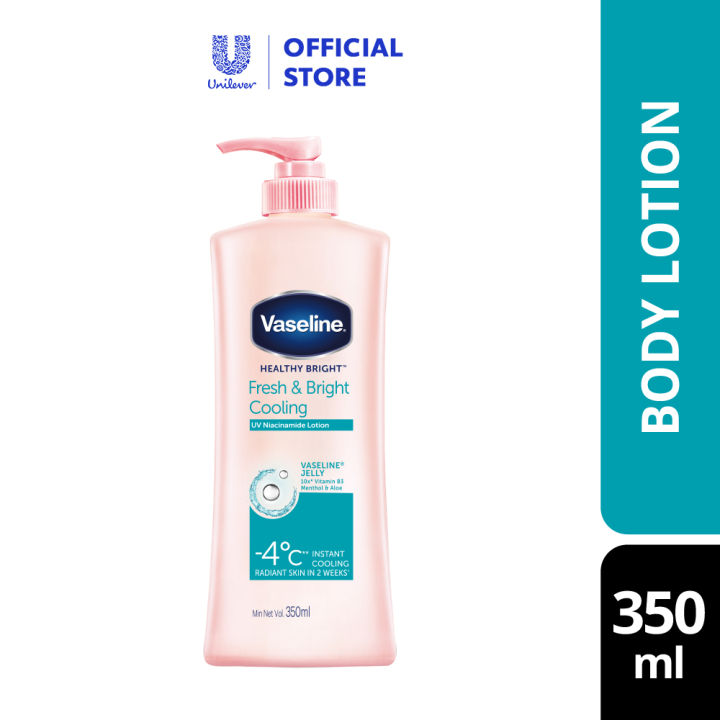 Vaseline Healthy Bright Body Lotion Fresh & Bright Cooling 320ml | Lazada