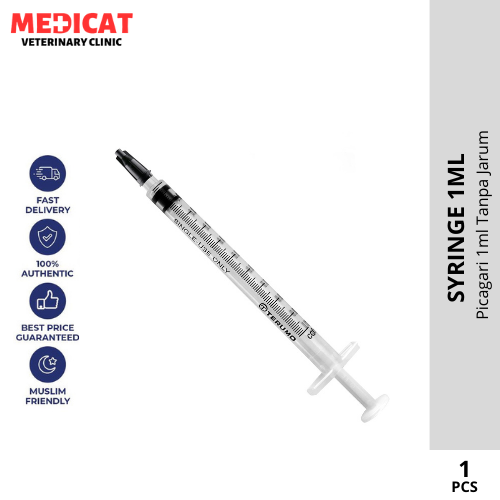 Disposable 1ML Syringe Without Needle | Picagari Tanpa Jarrum - 1ML ...