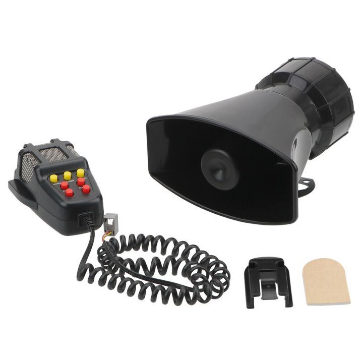 Car Warning Alarm Speakers Loud Car Horn Mic PA System Emergency ...