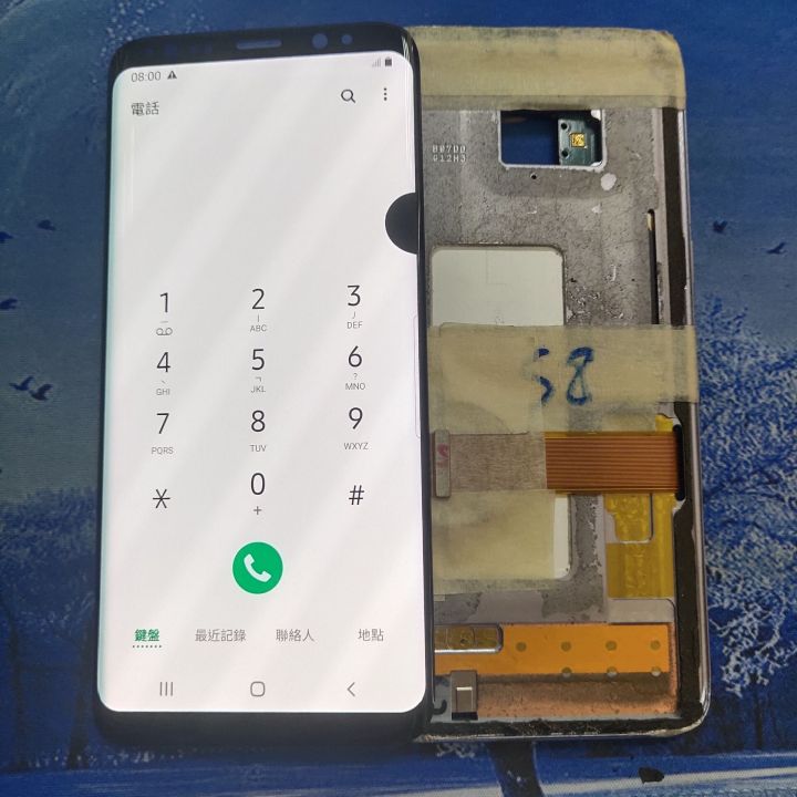 Super AMOLED จอ LCD สีแดง Shadow สำหรับ Samsung Galaxy S8 G950 G950F ...