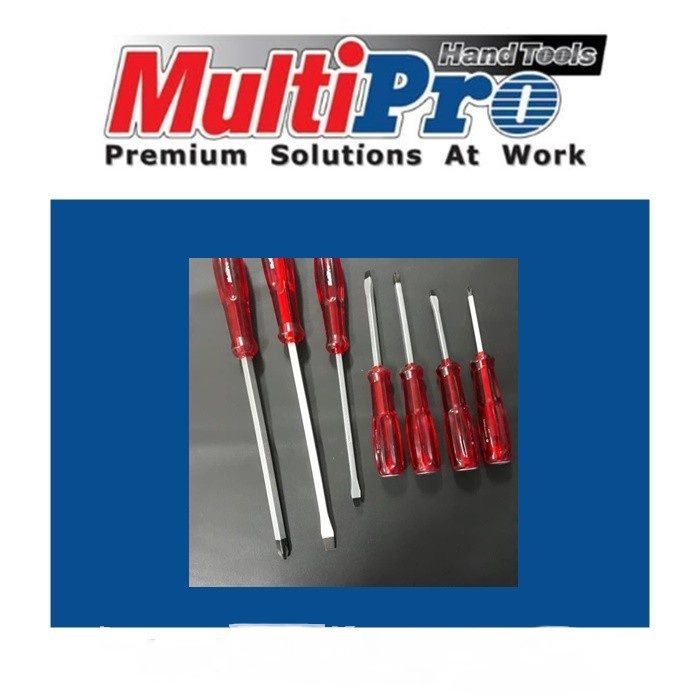 TERMURAH MULTIPRO obeng set obeng ketok 7 pcs go-thru screwdriver set ...