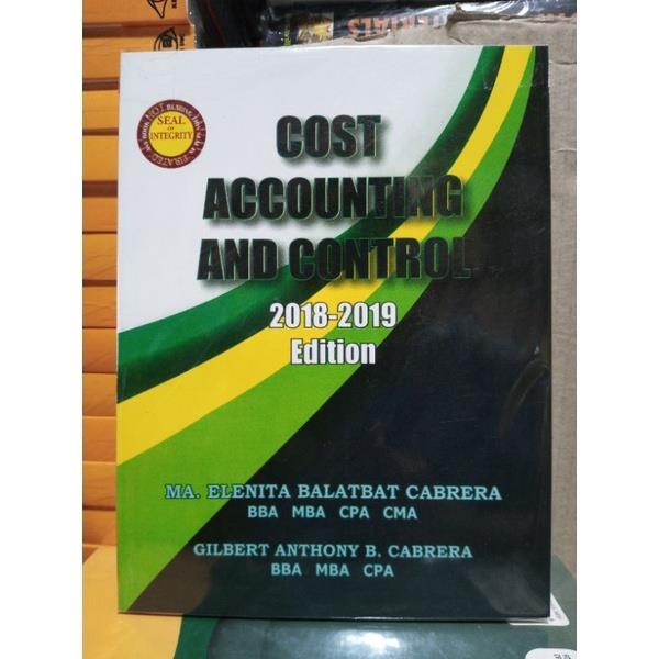 BOOK COST ACCOUNTING AND CONTROL by Cabrera | Lazada PH