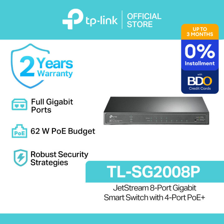 TP-Link Official | TL-SG2008P | 10/100/1000 Mbps 8-Port JetStream ...