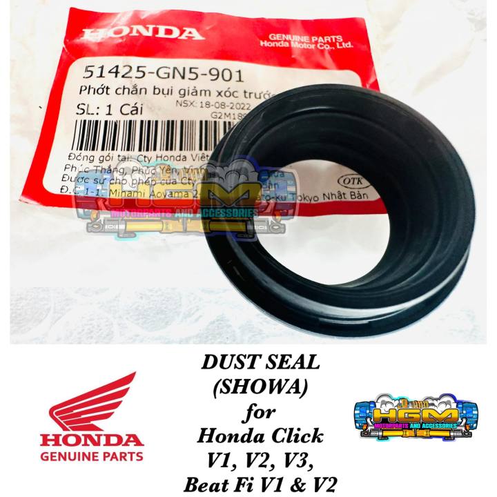 DUST SEAL (SHOWA) FOR HONDA CLICK V1, V2 & V3 | BEAT FI V1 & V2 | GENIO ...