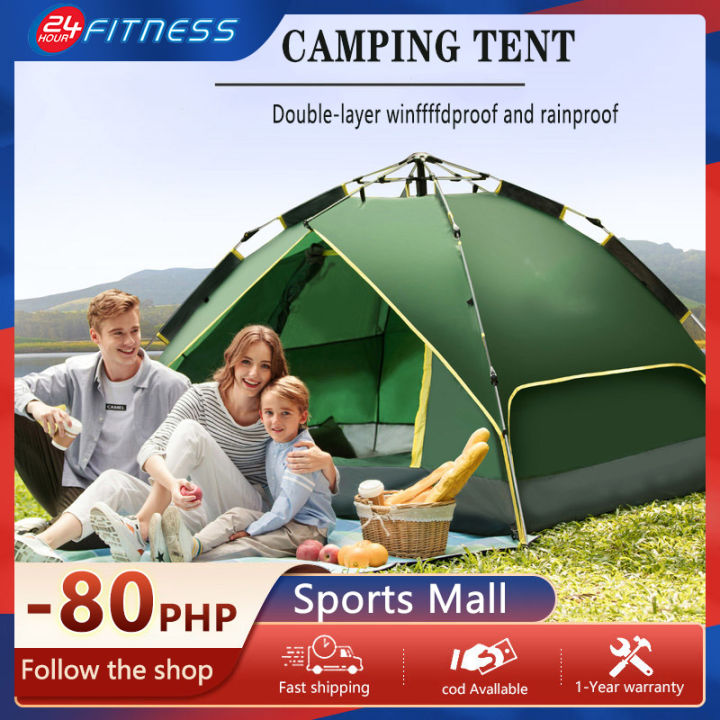 24 Hour Fitness Automatic Tent Water Proof, tent for camping water proof 4-5 people automatic ...
