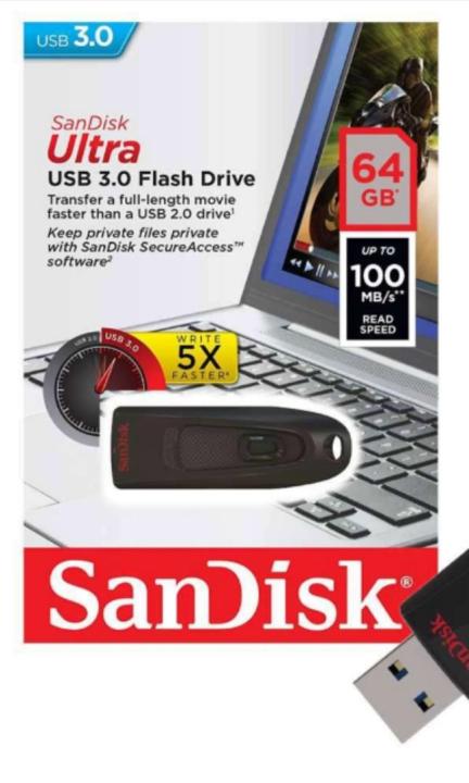 SANDISK ULTRA USB 3.0 FLASH DRIVE PENDRIVE SPEEDS UP TO 130MB/S 16GB ...