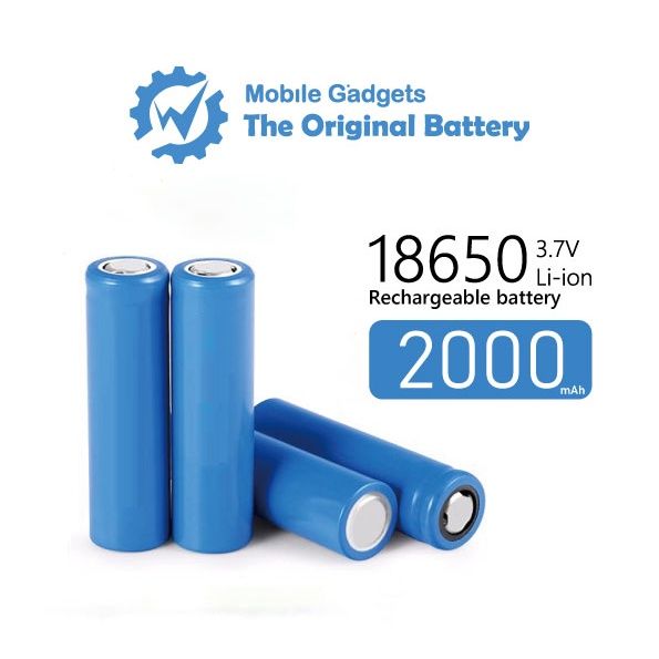 [REAL CAPACITY]18650 2000mAh 3.7V 18650 LITHIUM-ION RECHARGEABLE ...