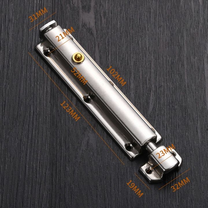 3/4/6 Inch Stainless Steel Self-elastic Latch Button Door Latch Bolt ...