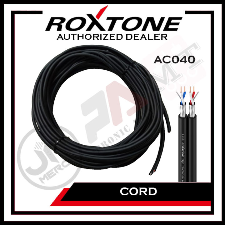 [PRONIC ASIA] Roxtone 10 meters (AC040-10M) 24AWG - 2 x 1 x 0.22mm虏 Heavy Duty Flat Audio Cable ...