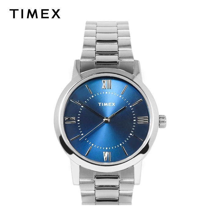 Timex T1-1 Series Silver Stainless Steel Analog Quartz Watch For Men ...
