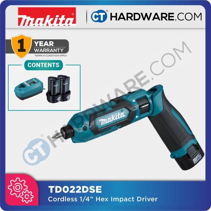 Makita TD022DSE 7.2V Cordless Impact Stick Driver (Set) | Lazada
