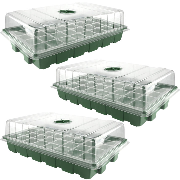 [Ready Stock] 【1-3 Days Delivery】 3pcs Seedling Box Plant Growth Plate ...