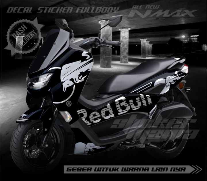 decal allnew nmax fullbody redbull variasi stiker striping sticker ...