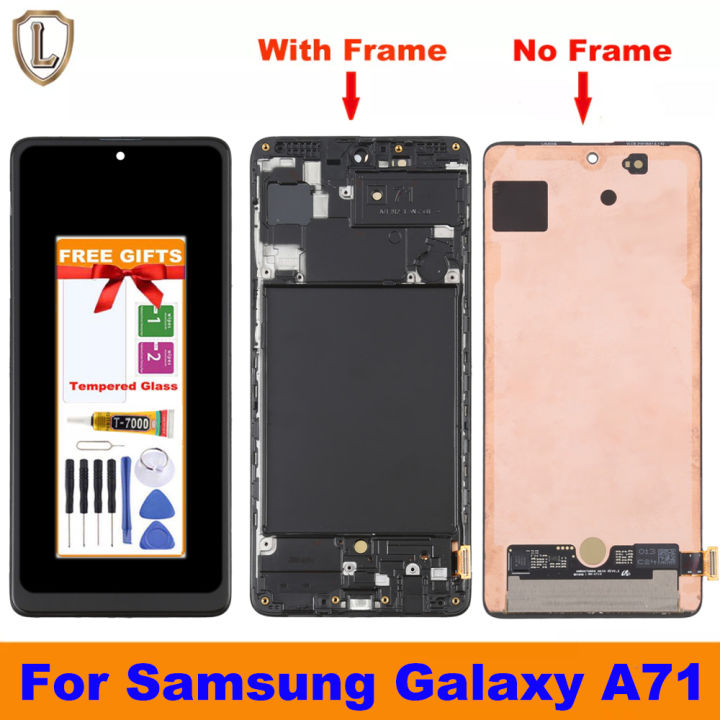 100% Tested Original AMOLED LCD For Samsung Galaxy A71 LCD Touch ...