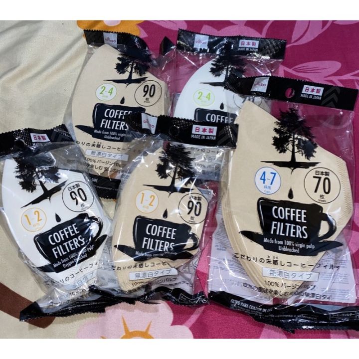 Coffee Paper Filters -Unbleached/Bleached(Made in Japan) | Lazada PH