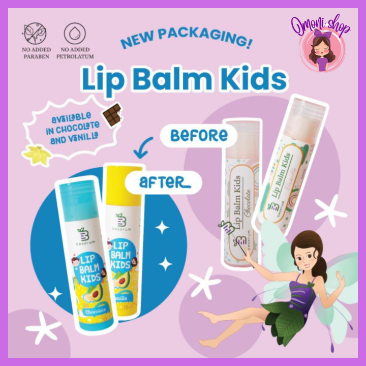 NATURAL LIP BALM KIDS BESERUM / LIP BALM FOOD GRADE / BABY LIP BALM ...