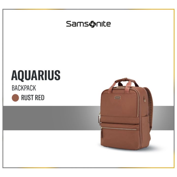 Samsonite Aquarius Backpack - Rust Red | Lazada Indonesia