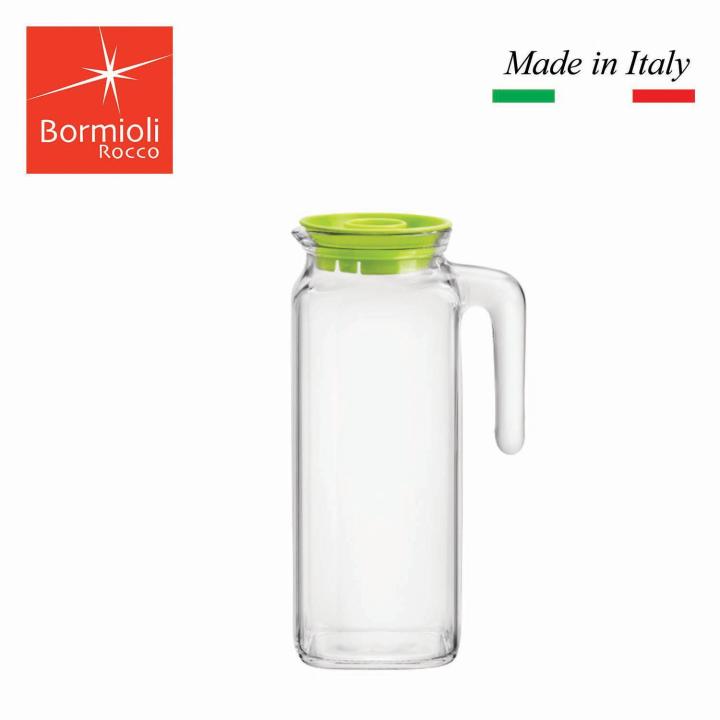 Bormioli Rocco Frigoverre Fun Jug Pitcher 1L Assorted Colors Lid ...