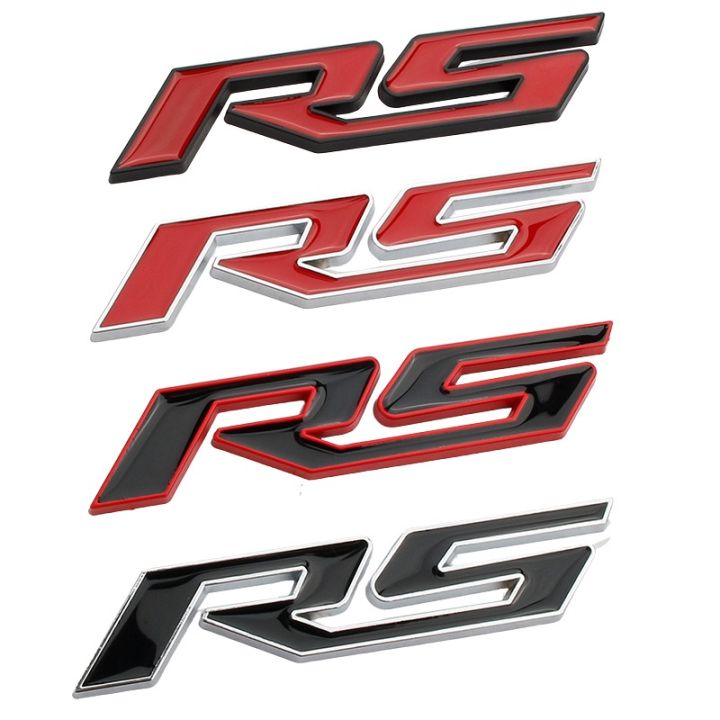 NEW Metal R5 RS Logo Car Auto Side Fender Rear Trunk Lid Emblem Sticker ...