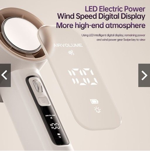 Handheld Fan Pro1 Mini Fan Rechargeable Jet Fan Strong Wind 100 Gear ...