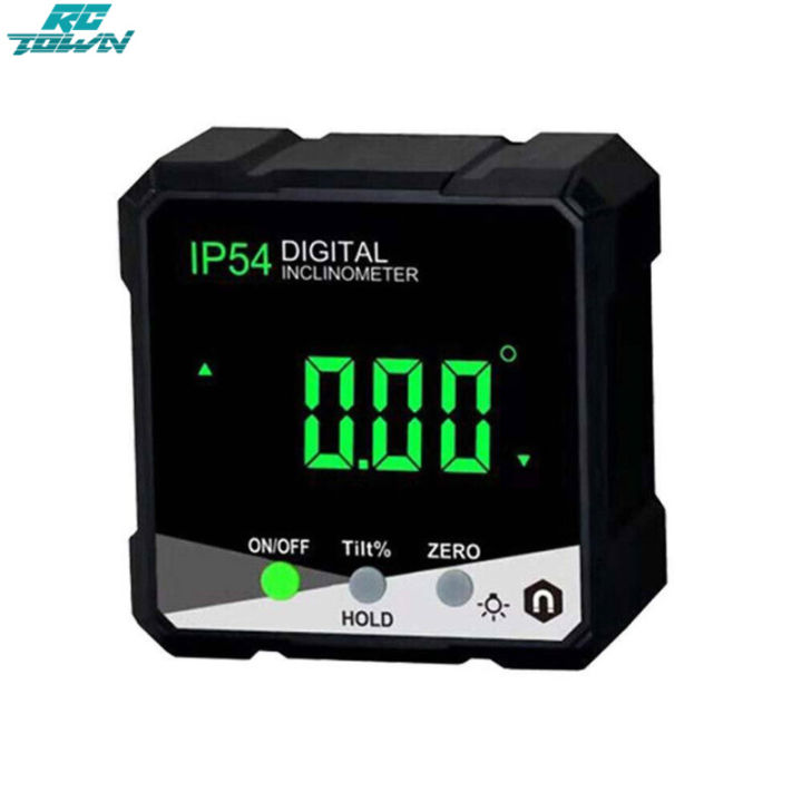 Digital Angle Finder, LCD Backlight Display Cube Inclinometer, CR20323V ...