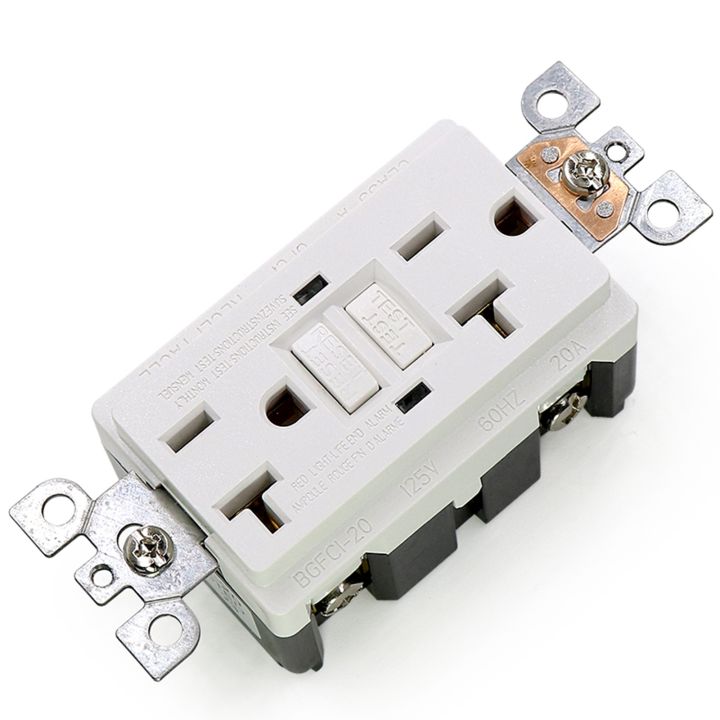 20A 125V US Standard Universal Power Socket Safe Electrical GFCI Dual ...