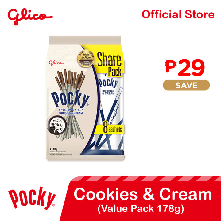 Pocky Fampack Cookies&Cream 160G | Lazada PH