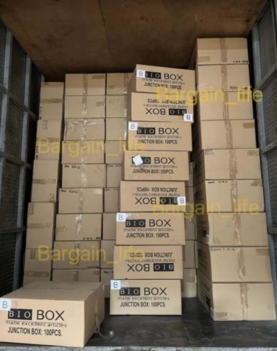 BIO BOX / Junction Box 100pcs. / Utility Box 200pcs. / J-BOX COVER (PER ...