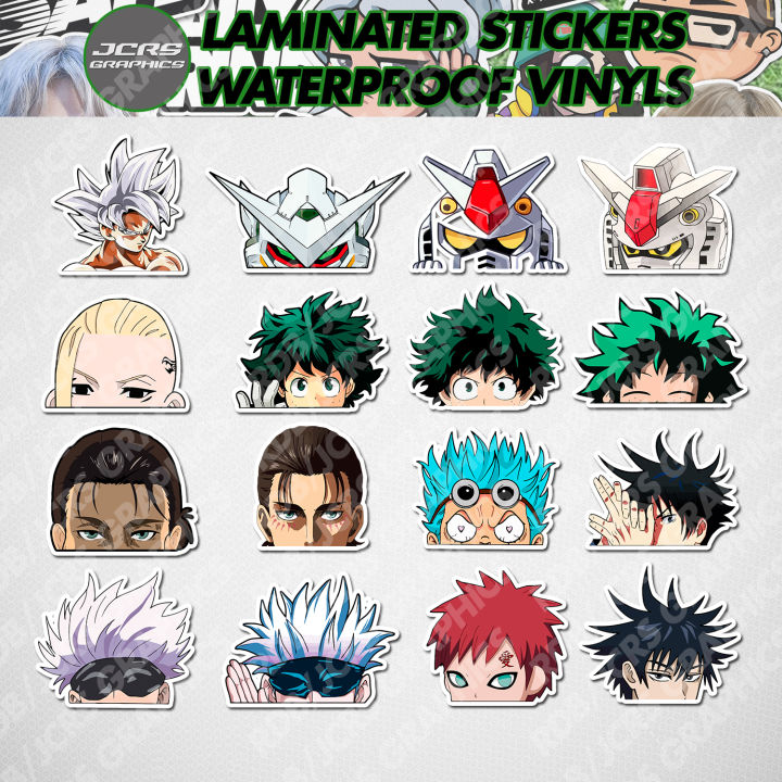 Anime Peeking Car Stickers Waterproof Laminated Deal for motorcycle ...