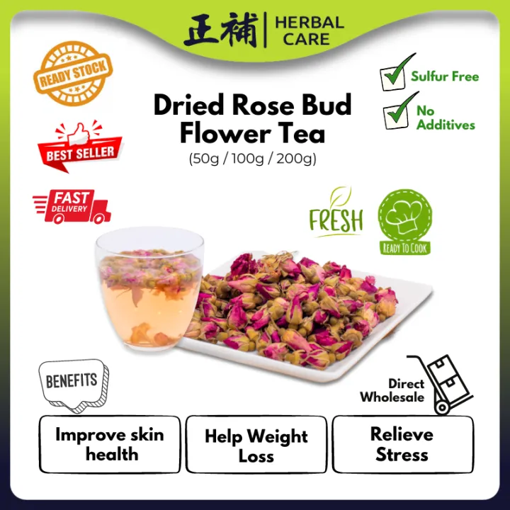 Herbal Care Dried Rose Bud Flower Tea | Bunga Ros | 玫瑰花茶 | Lazada