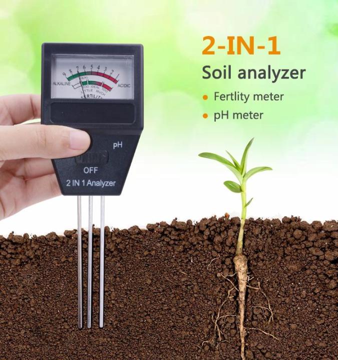 Yieryi Gardening tools 2 in 1 Soil PH meter fertility tester for ...