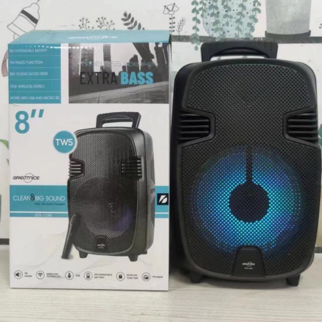 GTS-1248 BLUETOOTH SPEAKER 8” Big Speaker | Lazada
