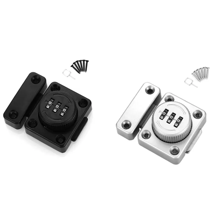 Cabinet Door Latch Keyless Combination Lock Cabinet Mechanical 3-Digit ...