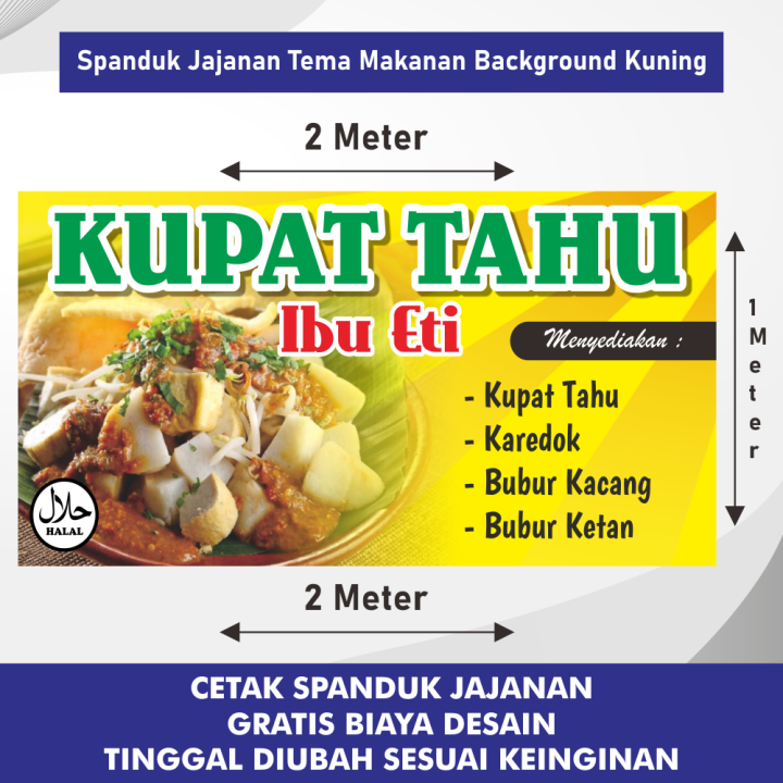 Cetak Spanduk Jajanan/Makanan/Minuman Tema Kedai Makanan Background ...