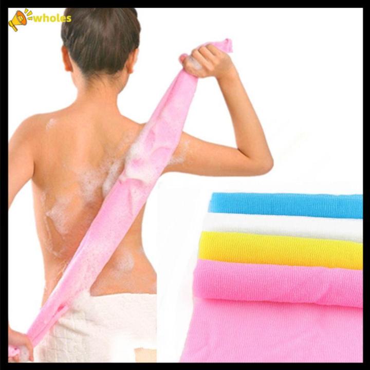 WHOLES Nylon Back Scrub Tool Bath Spa Clean Long Strip Bath Back ...
