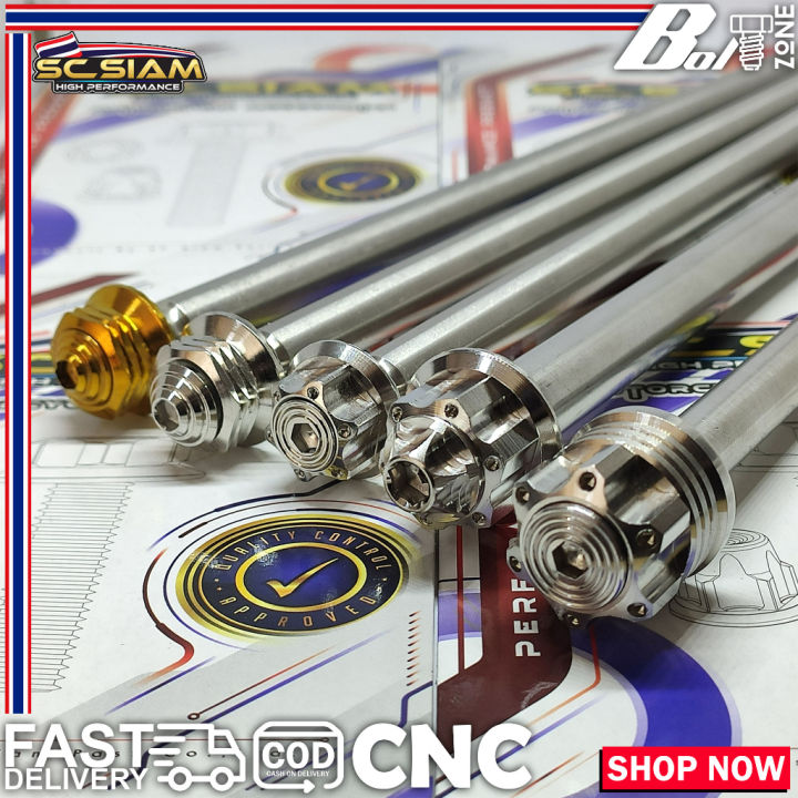 SC SIAM WHEEL AXLE ( EHE ) MIO / M3 / GT / SMASH / R150 / WAVE / BEAT ...