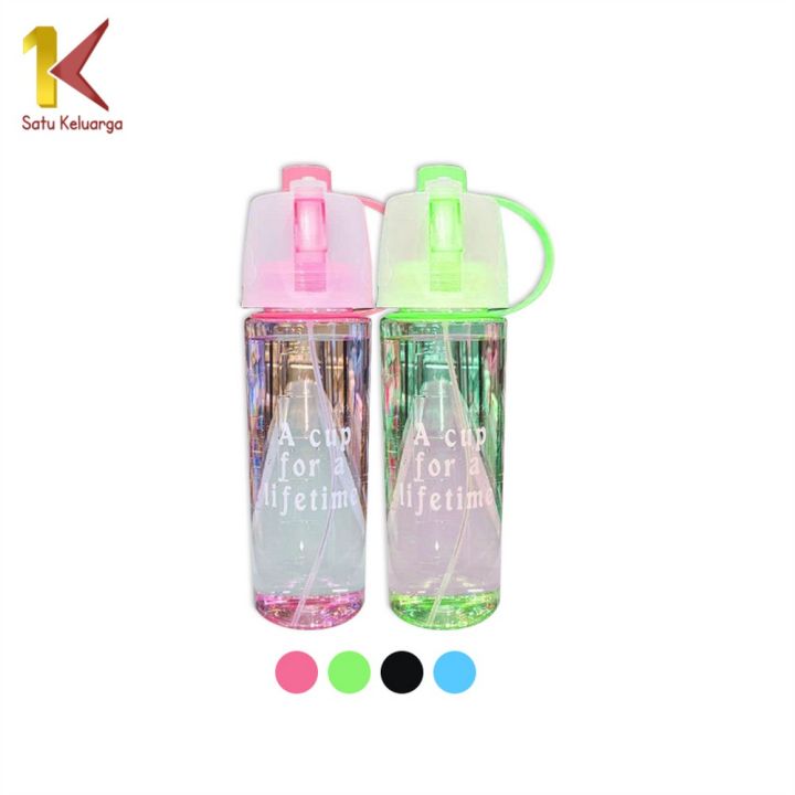 Satu Keluarga Botol Minum Semprot 600ML Tumbler Minum C730 Sport Spray ...
