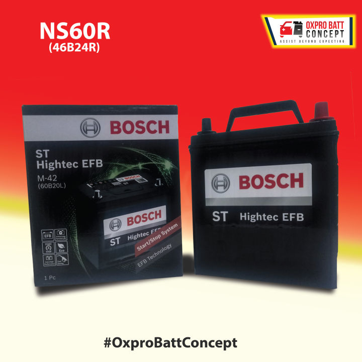 M42L 60B20L Bosch ST Hightec EFB Car Battery Bateri Kereta Stop Start ...