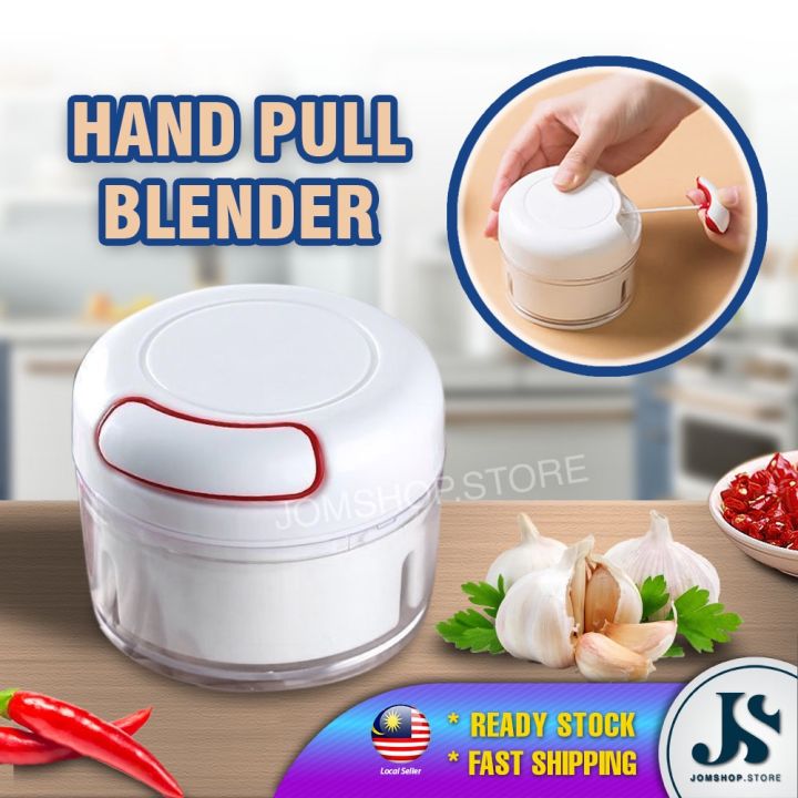 Manual Mini Food Garlic Chopper Hand Pull Blender Processor Vegetable ...