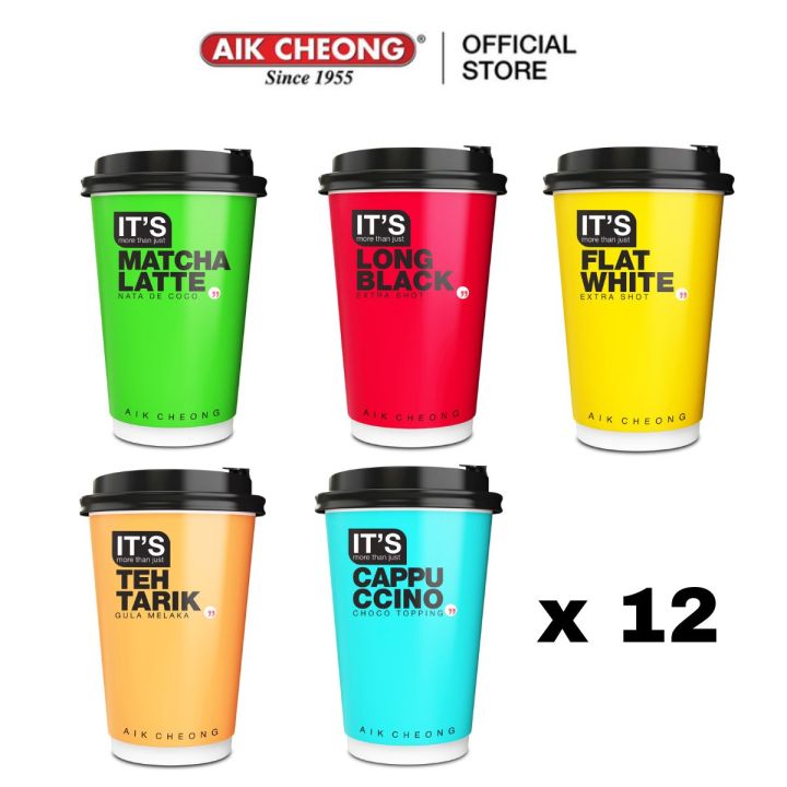 AIK CHEONG IT'S Cup [12 CUPS/CARTON] - Chocolate / Cappuccino / Flat ...