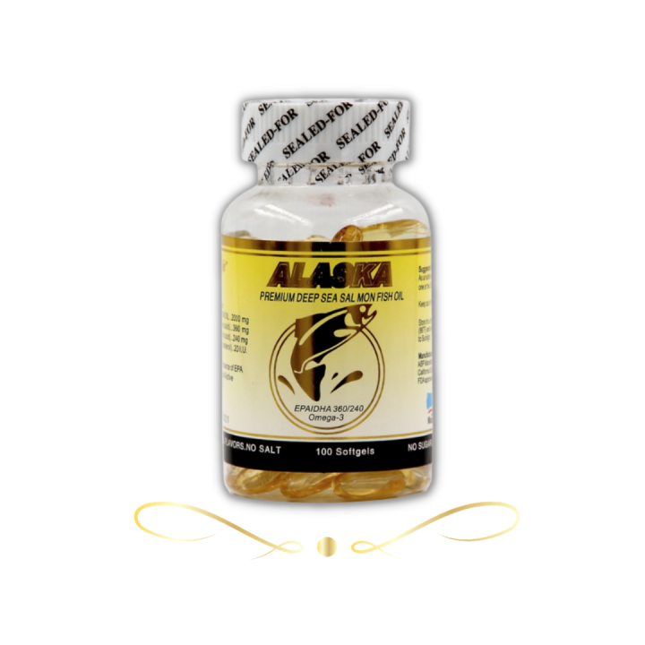 Alaska Premium Deep Sea Salmon Fish Oil for Beautiful Hair and Skin ...