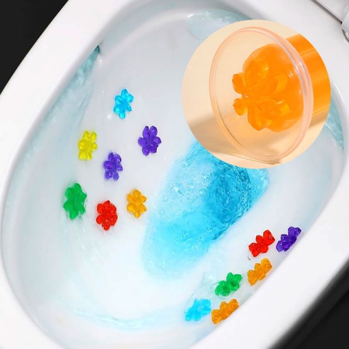 Korean Magic Click Gel Toilet Freshener Urinal Bowl Flush Push Type ...