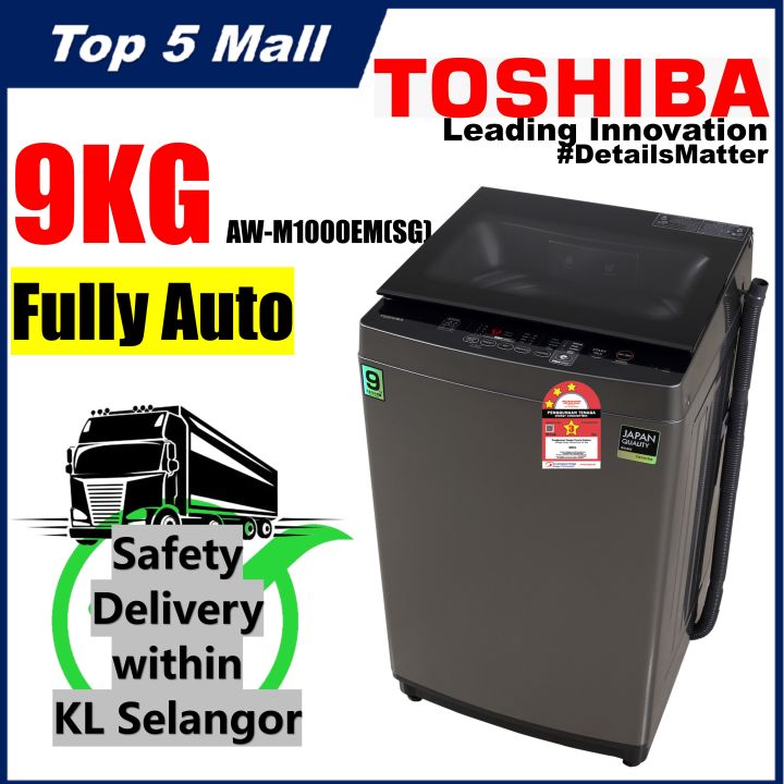 Toshiba Washing Machine 9.0kg AW-M1000EM Fully Auto Washing Machine ...