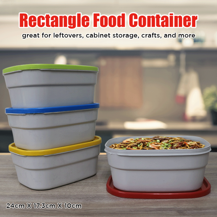 Rectangle Refrigerator Tupperware Kitchen Container | Food Storage Box ...
