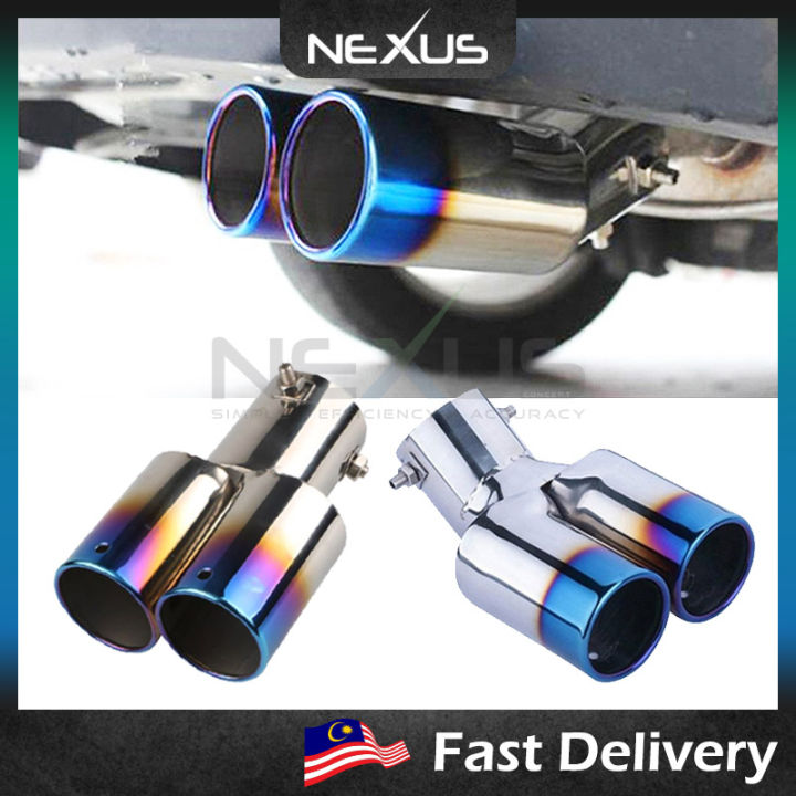 Nexus Car Exhaust Tip Titanium Stainless Steel Muffler Axia Myvi Alza ...