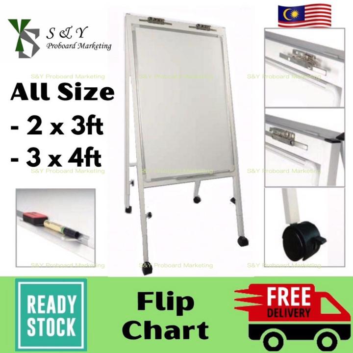 Whiteboard Flip Chart Size 2x3 Magnetic White Board | Lazada