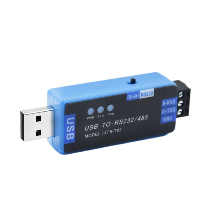 USB to RS232/RS485 Serial Communication Module Bidirectional Half-Duplex Port Line Converter ...