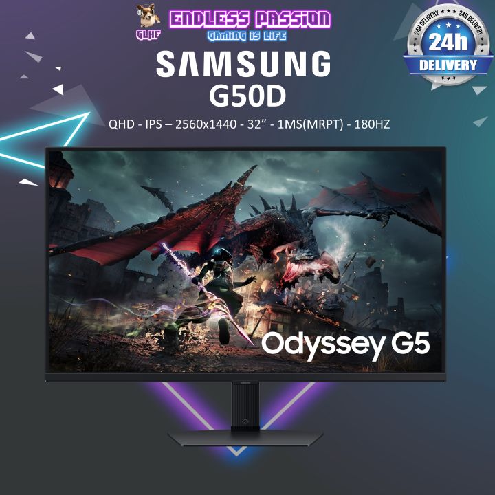 Samsung Odyssey G50D 32 "QHD IPS Display Monitor - LS32DG502EEXXS | Lazada.co.th